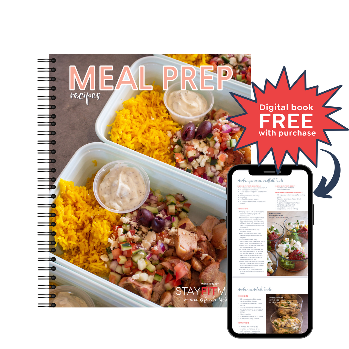 Meal Prep Recipes Hardcopy – Stay Fit Mom